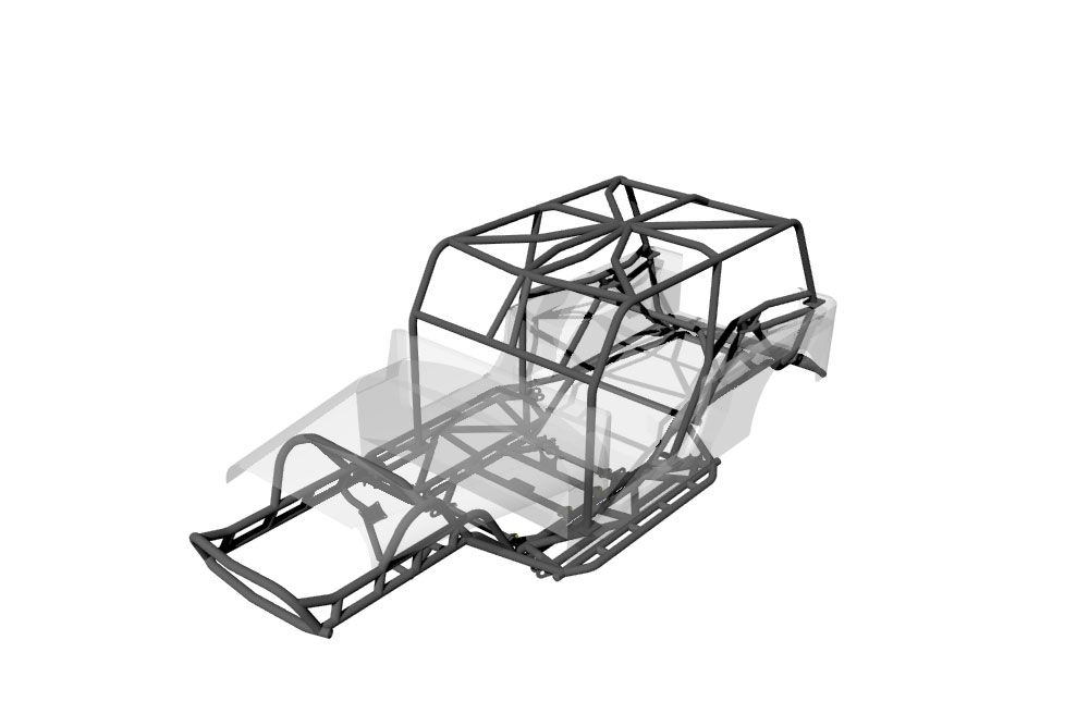 Jeep Crawler Tube Chassis Metal Roll Cage Assembly Full Tube Frame